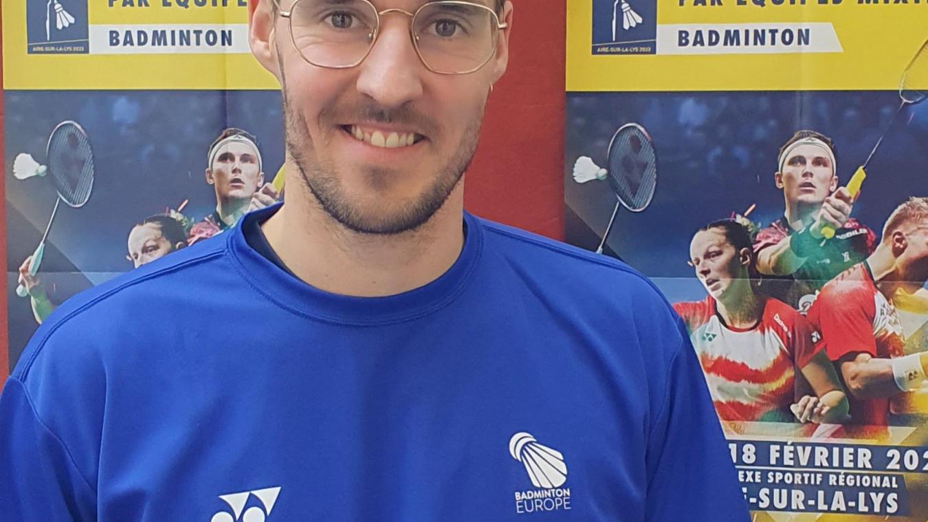 Aire-sur-la-Lys : portrait de Romain Joly, entraîneur de badminton - L'Echo de la Lys