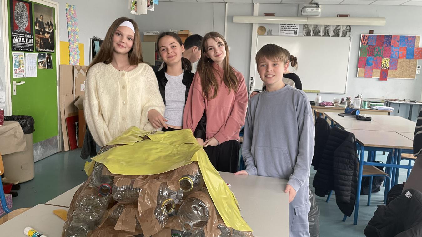 Lillers : les collégiens créent des structures en plastique sur le ...